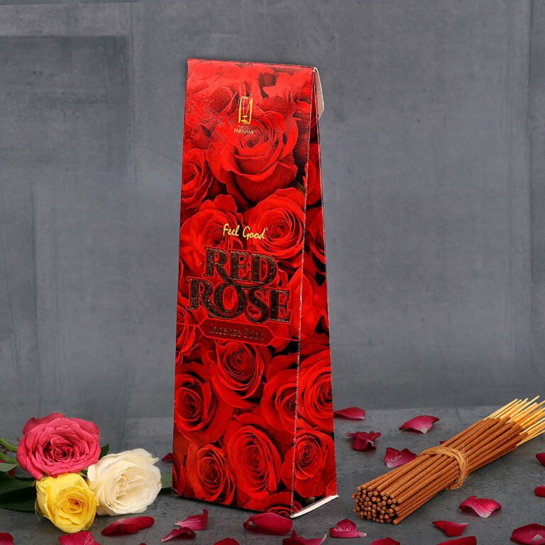 Red Rose Incense Sticks Eco Box - Parnami Agarbatti